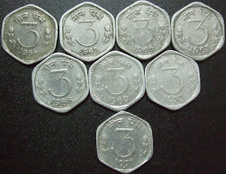 Republic India coin collection: Coins Series, Differant year versions