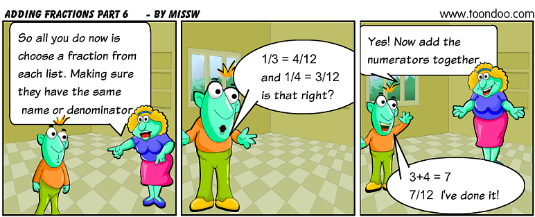 MrMathMan: Fractions...Like, What's Common?