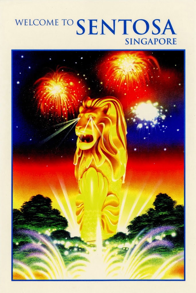 Postcard Interchange 明信片交流站: Old Postcard - Sentosa Island(Singapore)