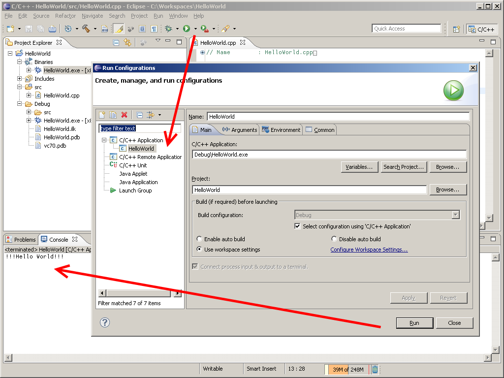 Dan Dar3: Eclipse CDT and Microsoft Visual C++ compiler