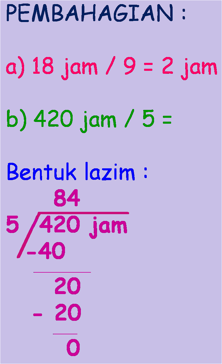 Evangeline's Blog ~ Matematik KSSR : MASA DAN WAKTU: Contoh Operasi ...