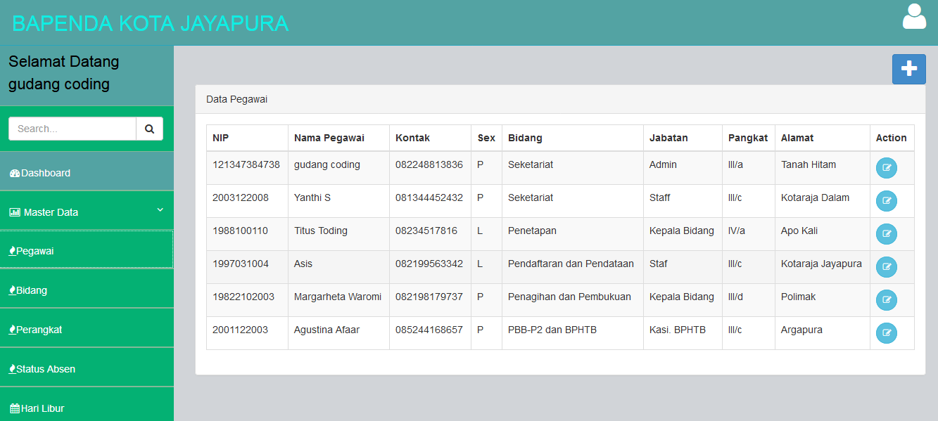 Download Source Code Aplikasi Data Pegawai Berbasis J