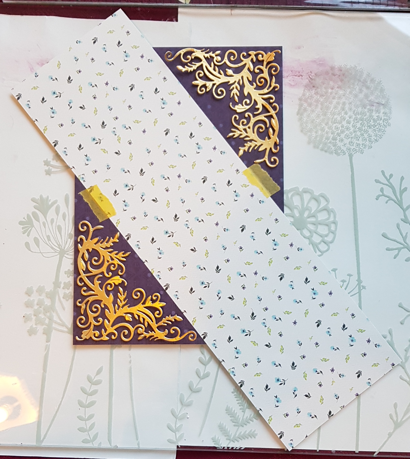 Jo's Crafty Place: Golden Flourish Card