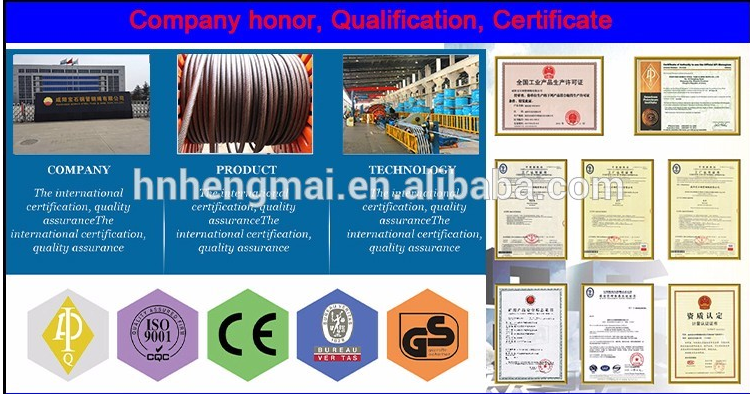 Hunan HM Machinery Co.,Ltd.: Wire rope classifications and features