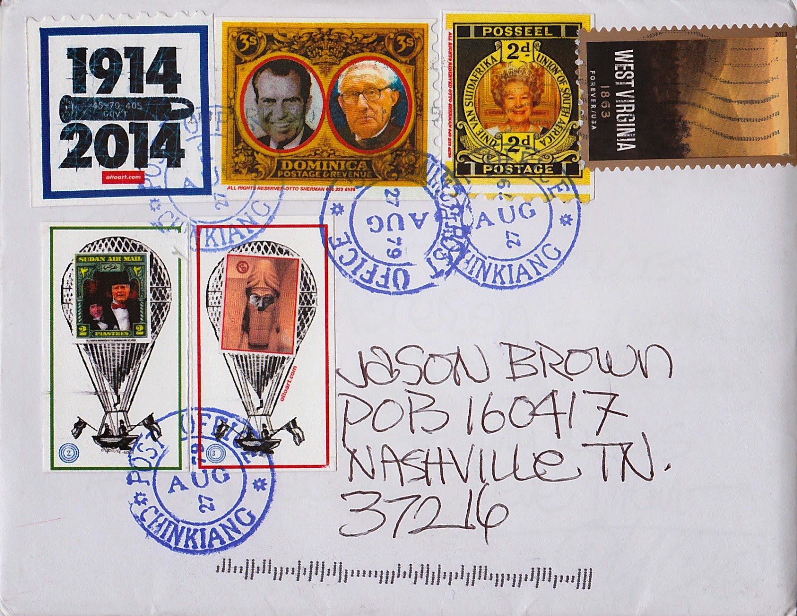 Reinvention : A Mail Art Project: PAGE 9 : Stephen Stephenson, Duncan ...