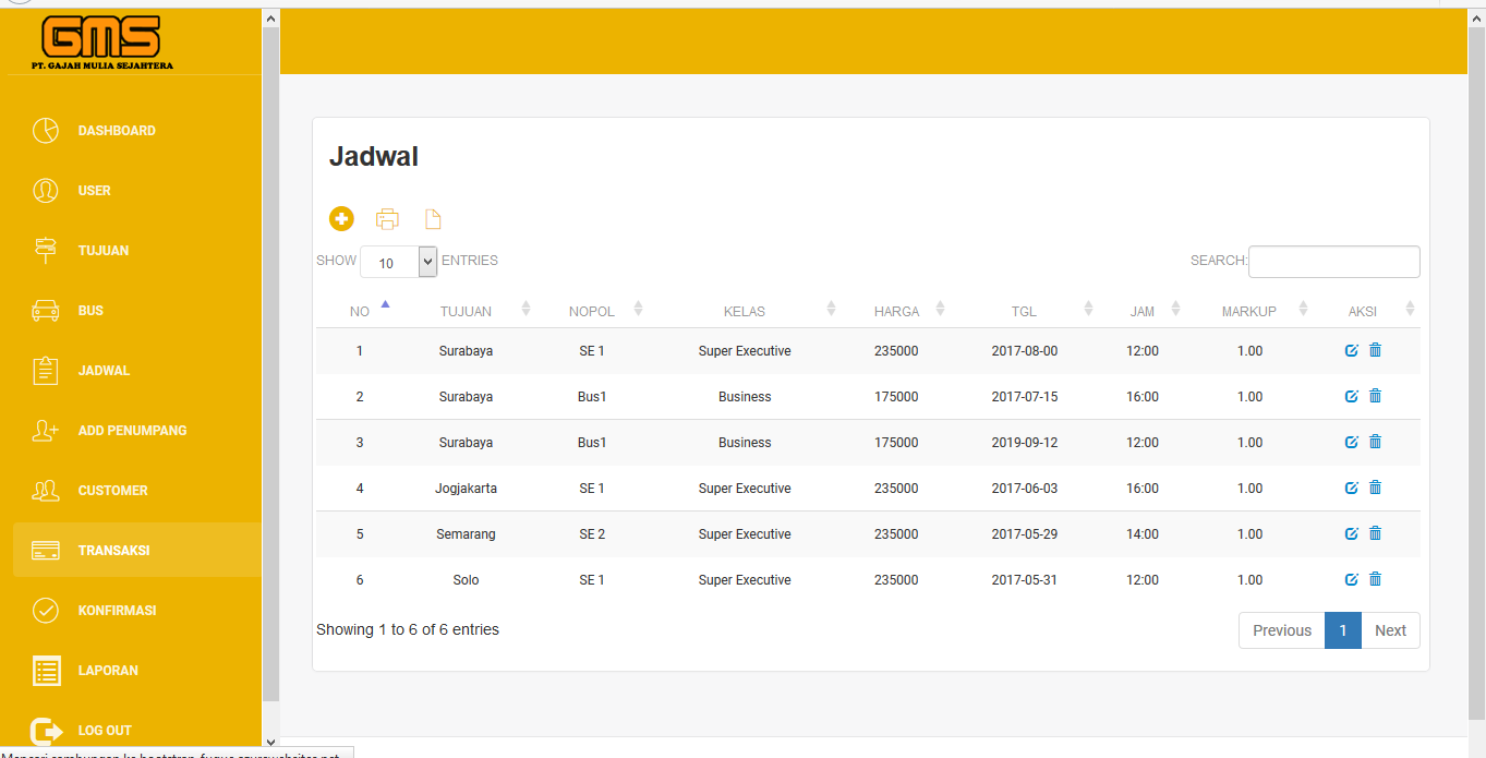 Source Code Sistem Penjualan Tiket Bus Dengan PHP & Mysql | maspre