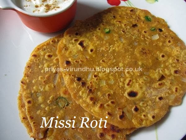 Priya's Virundhu: Missi Roti – Rajasthani Bread