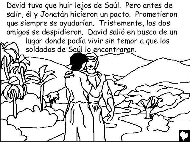 Laminas de La Biblia Para Colorear ,Imprimir y Recortar.: David El Pastor