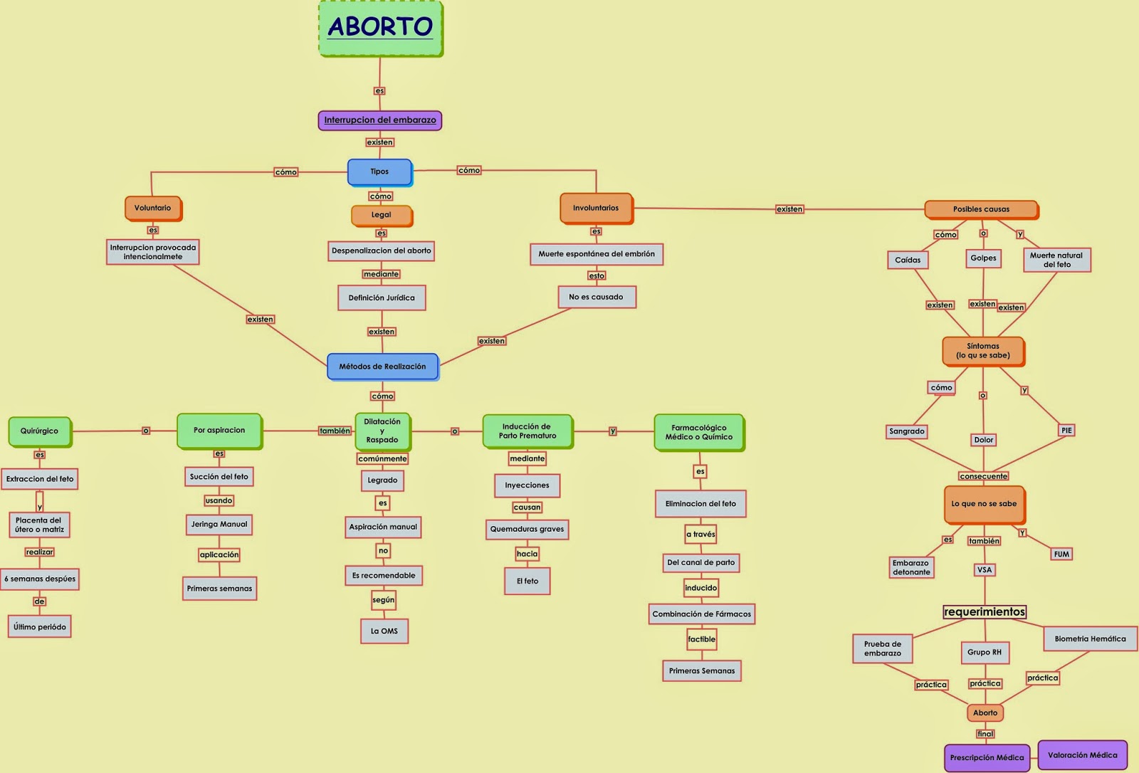 PREMEDICINA LIZETH ESTL 2015: Mapa Conceptual acerca del tema Aborto
