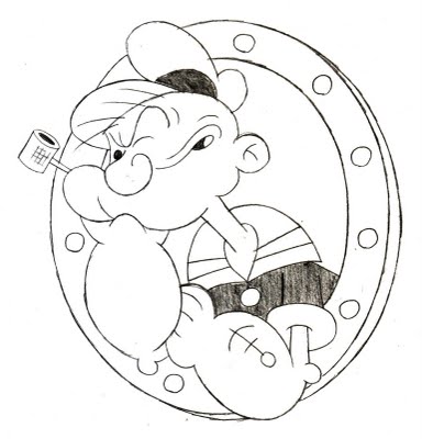 POPEYE COLORING PAGES PRINT | Learn To Coloring