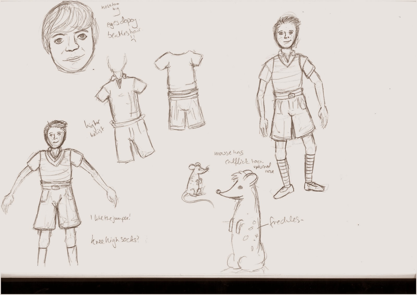 omnomnicon art: Character Sketches 1- Boy