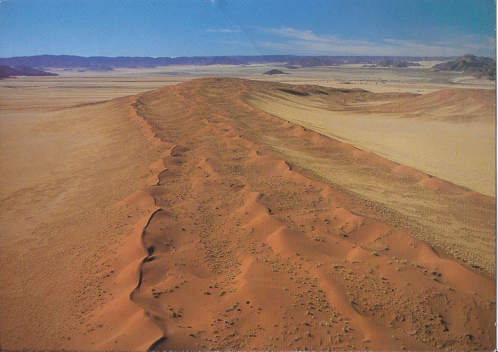 A Journey of Postcards: A poscard from Namibia: Dunes near Sesriem ...