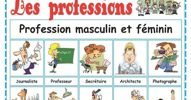 2ème année Monsieur Tableau: Les professions