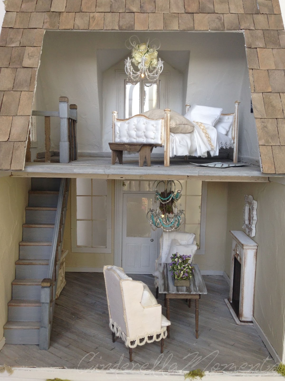 Cinderella Moments: Grey Manor Dollhouse