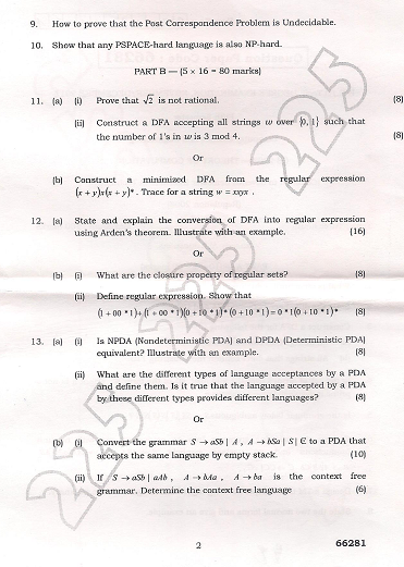 CS2303 Theory of Computation Nov Dec 2011 Past Exam Paper - University ...
