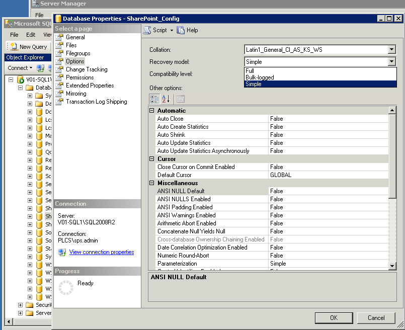 SQL disks running out of space due to Recovery model set to Full – LISE ...