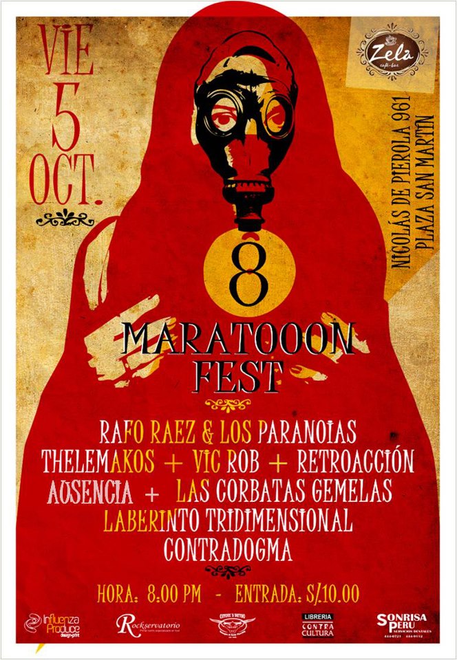 Rafo Ráez: Rafo Raez y Los Paranoias en Maratoon Fest 8