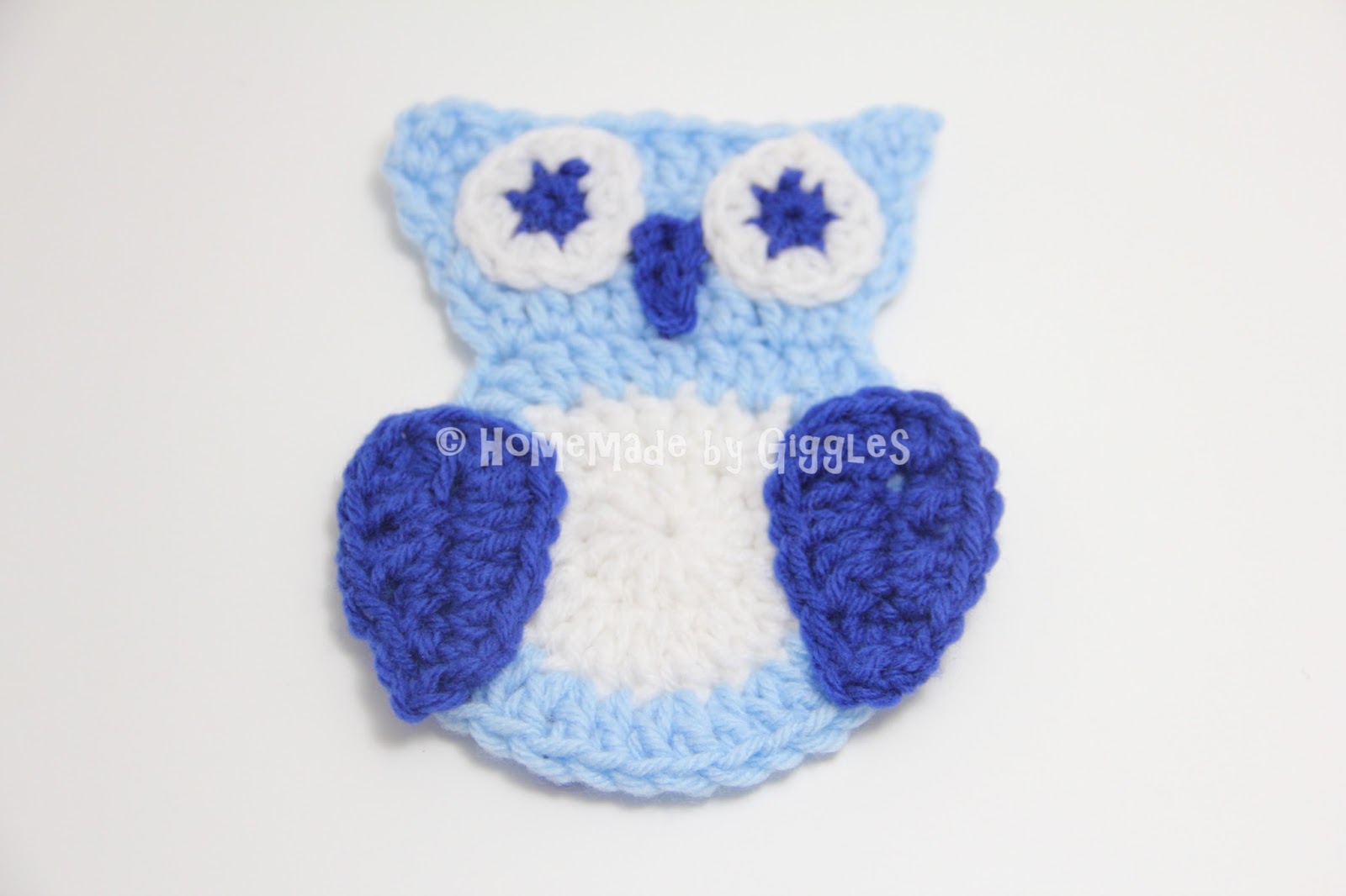 Homemade by Giggles: Owl Appliqué - FREE Crochet Pattern!