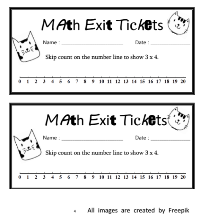 ILoveTeaching: Multiplication Strategies Exit Tickets