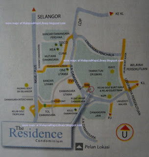 Malaysia Maps Library: Map of The Residence Condominium, Taman Tun Dr ...