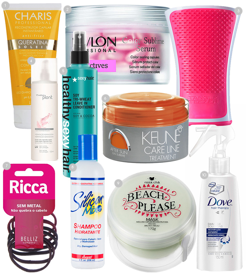 Amanda Saito : Produtos para ter o cabelo saudável no verão