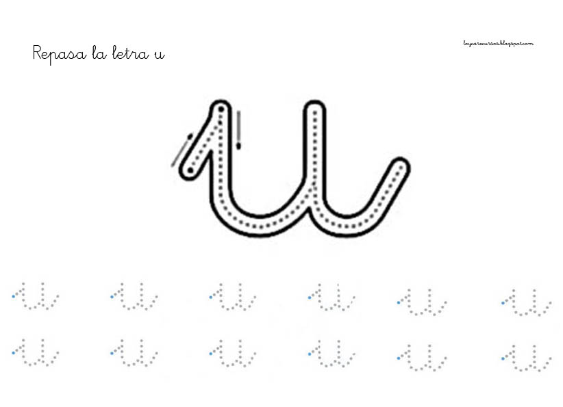 RECURSOS DE EDUCACIÓN INFANTIL: FICHAS : LA VOCAL U