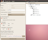 すえん学録: Ubuntu 10.04 でwxPythonとwxGladeプレビュー編