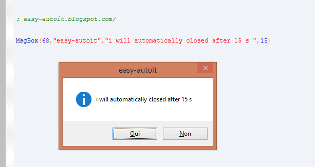 easy-autoit: autoit msgbox - message box - boite de message