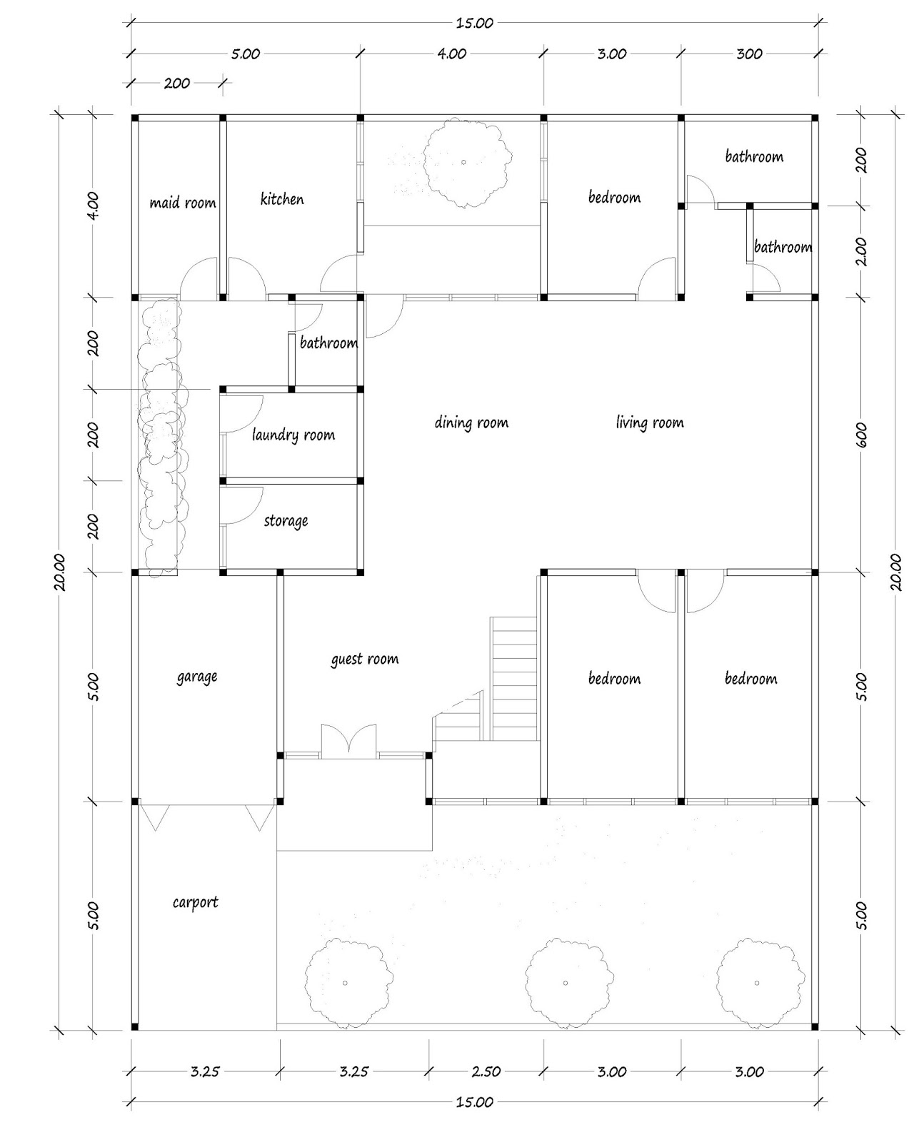 Floor Plans With Dimensions In Meters