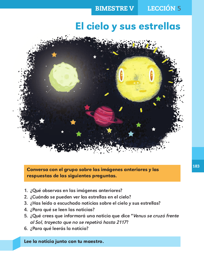 El cielo y sus estrellas ~ Apoyo Primaria