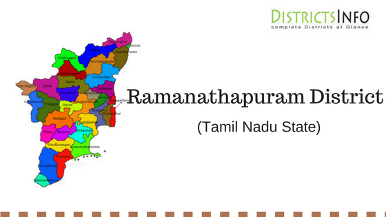 Ramanathapuram District With Talukas in Tamil Nadu State