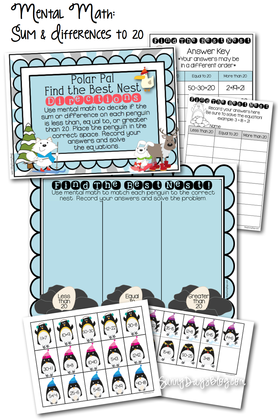 Win my Polar Pals Centers! - Sunny Days in Second Grade