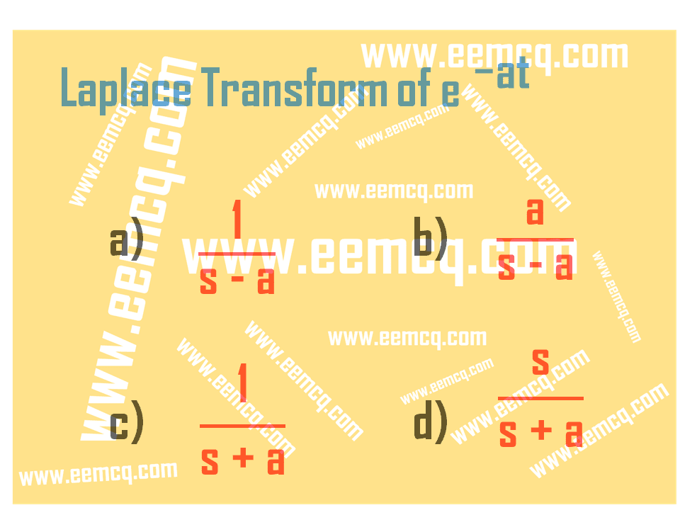 Control Systems: Laplace Transform of Exponential e^-at is - Electrical ...