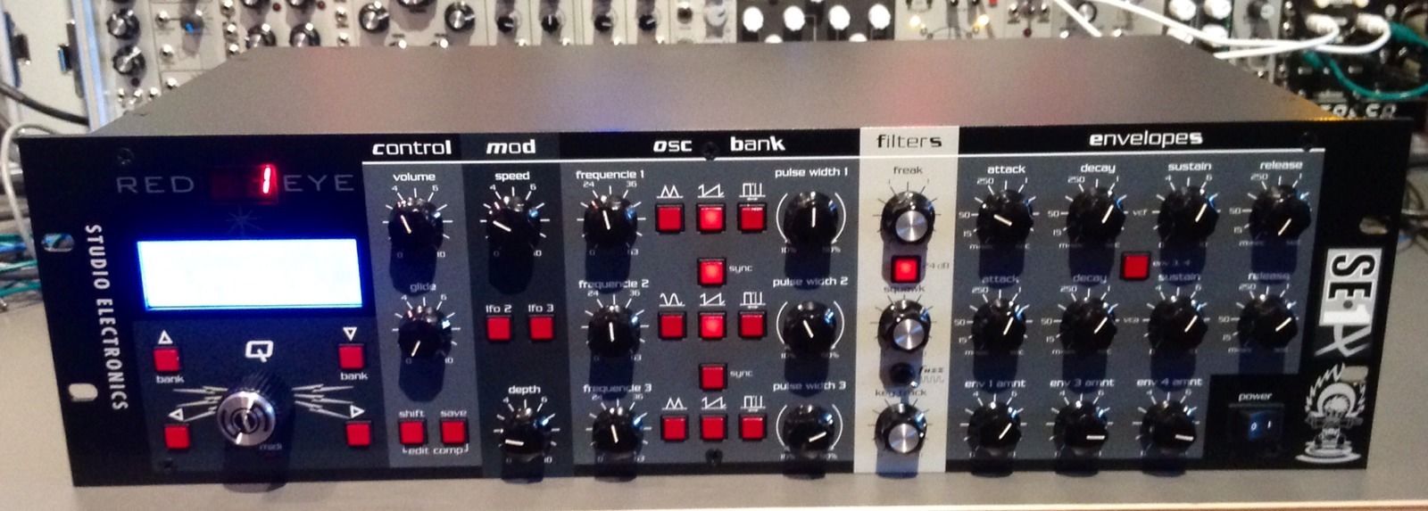 MATRIXSYNTH: Studio Electronics SE-1X Red Eye SN 4449