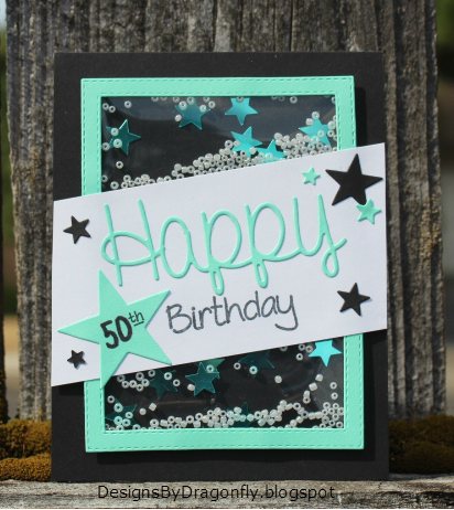 Designs by Dragonfly: Birthday Card ~ Happy 50th