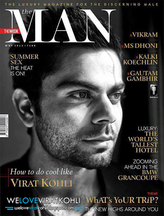 Virat Kohli,being featured in the Cover of 'MAN' Magazine. ~ All Virat