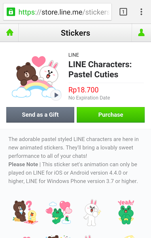 Cara Membeli Line Sticker Menggunakan Pulsa ~ Smart Zombies
