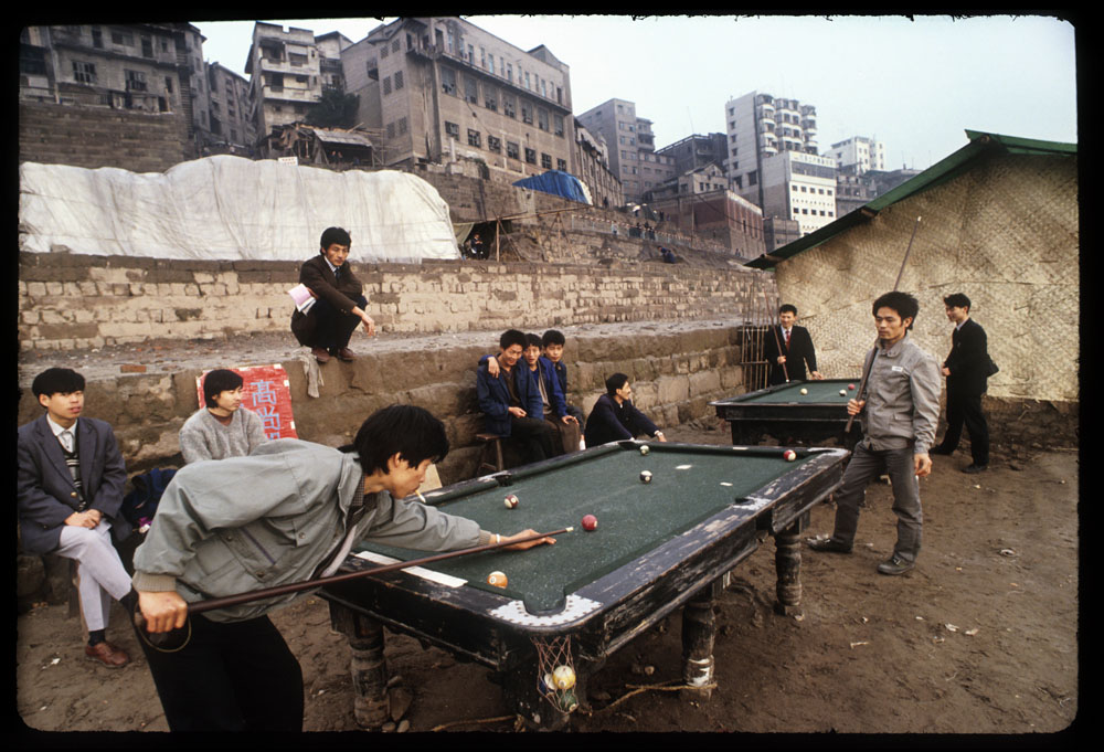 Andrew Shaw: Pool Players - Chongqing, China. 1992