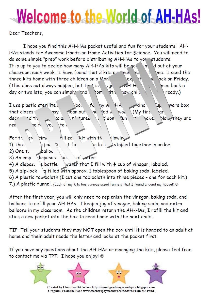 AH-HA! Science Experiments - Miss DeCarbo
