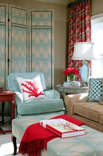 Colores Rojos y Turquesas en la Decoración | Ideas para decorar ...