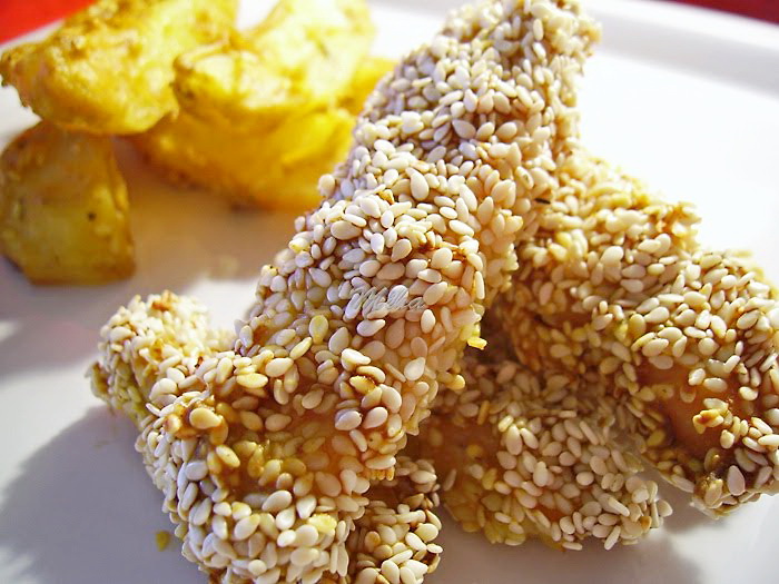 Pui cu mustar si susan - Dulciuri fel de fel