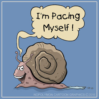 Brain Bounce|Funny Cartoon Humor: Cartoon Snail Character, Pacing Myself