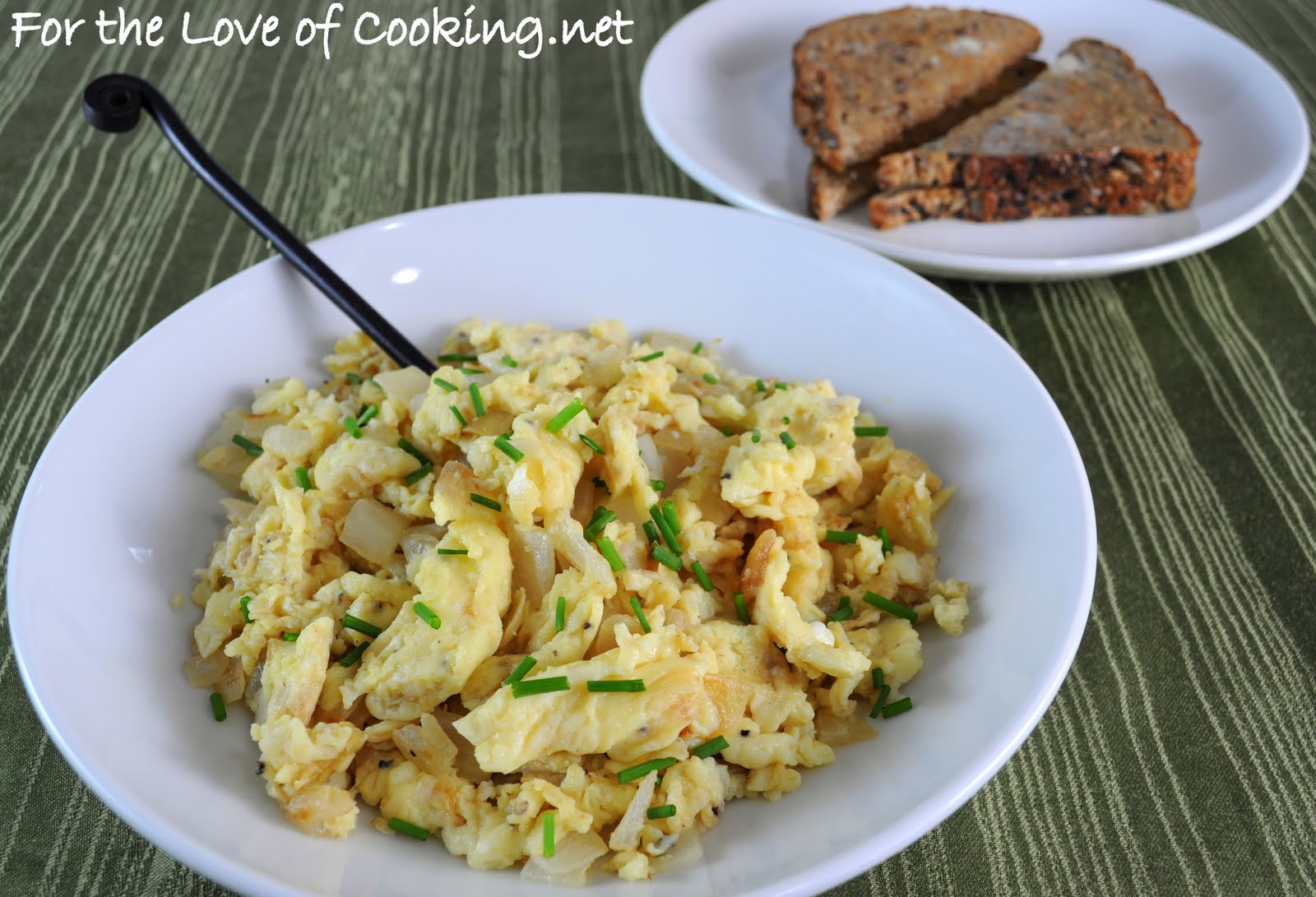 Caramelized Onion Scrambled Eggs | For the Love of Cooking