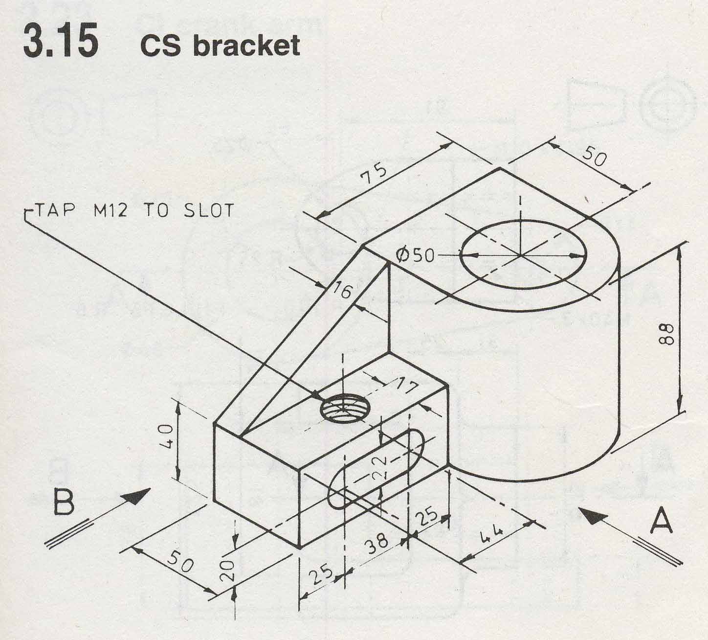 MATERI MESIN HABIBI: Membuat Gambar CS BRACKET
