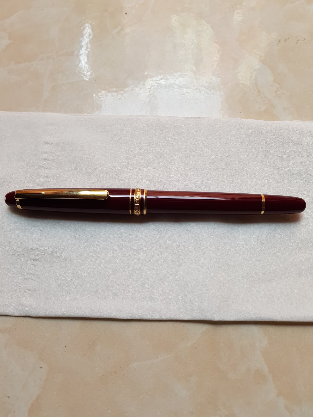 One Arloji: Montblanc Meisterstuck Burgundy Maroon Pen Sold