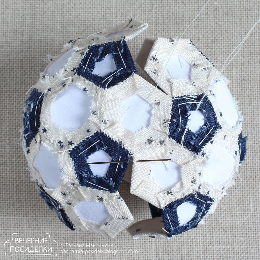 Как сшить футбольный мяч / Football Free Pattern - Вечерние посиделки