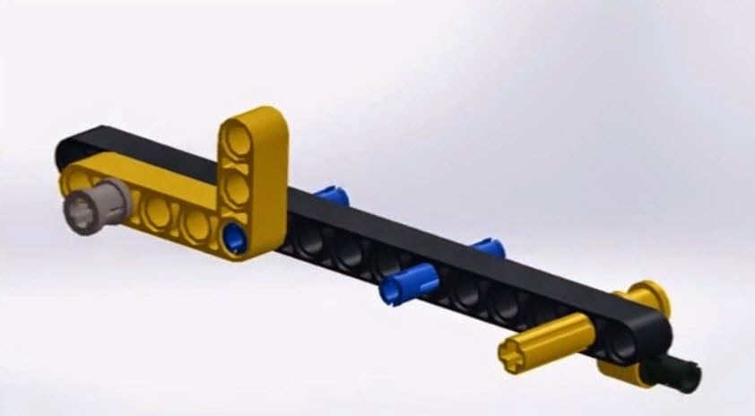 Video A Solidworks Assembly 3D Animation of Lego Technic Motorized ...