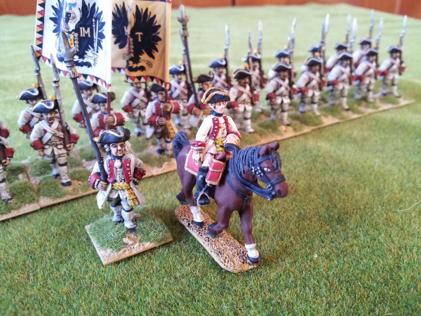 1760 and all that: Blasthof Bridge: Imperial Infantry painted