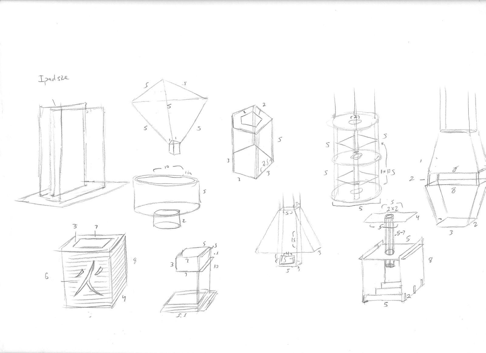 cthach 3D-Design: Week 11: Drafting Lamp Designs