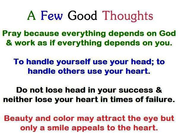 A few good thoughts | Quotes and Sayings